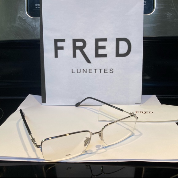 Fred | Accessories | New Fred Paris Shiny Silver Palladium Rectangular ...